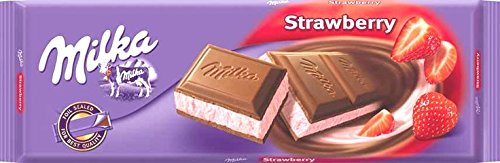 Milka Strawberry Creme Chocolate 250g – Wonder Foods